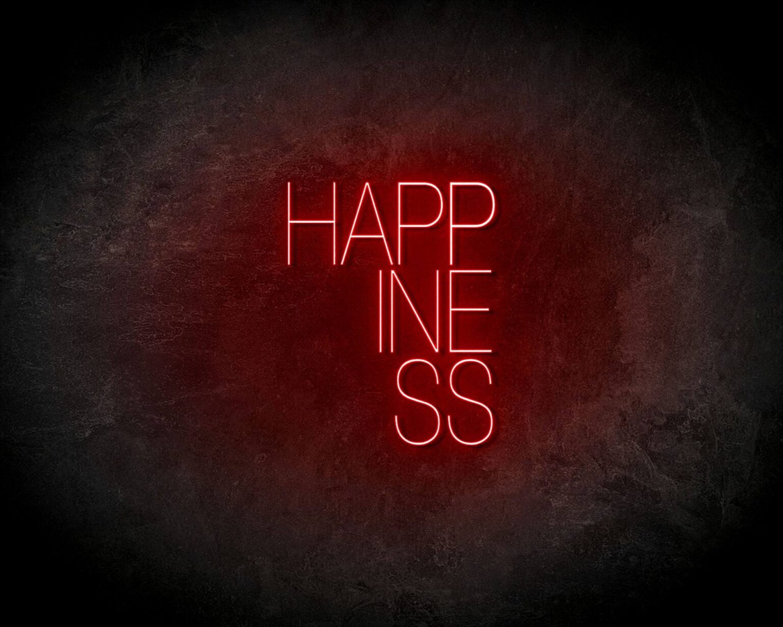 LED Neon Sign Happiness - The Neon Company - NO
