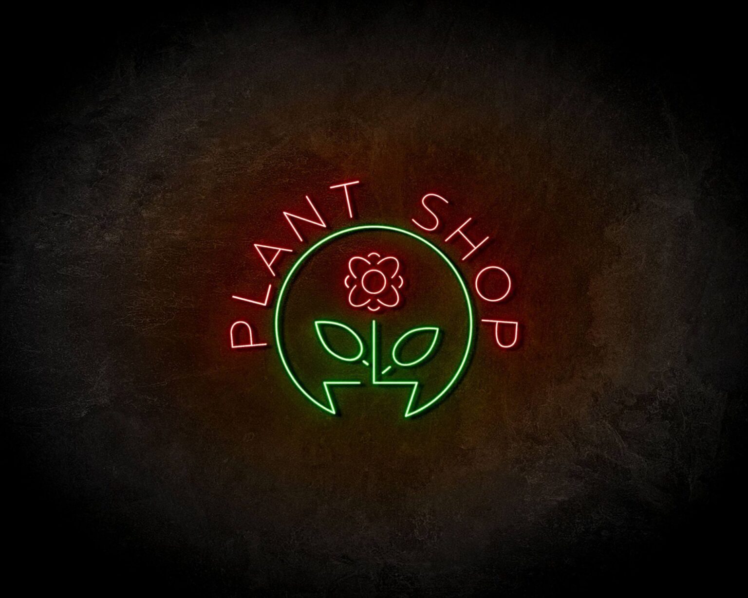 LED Neon Sign Plant shop - The Neon Company - NO