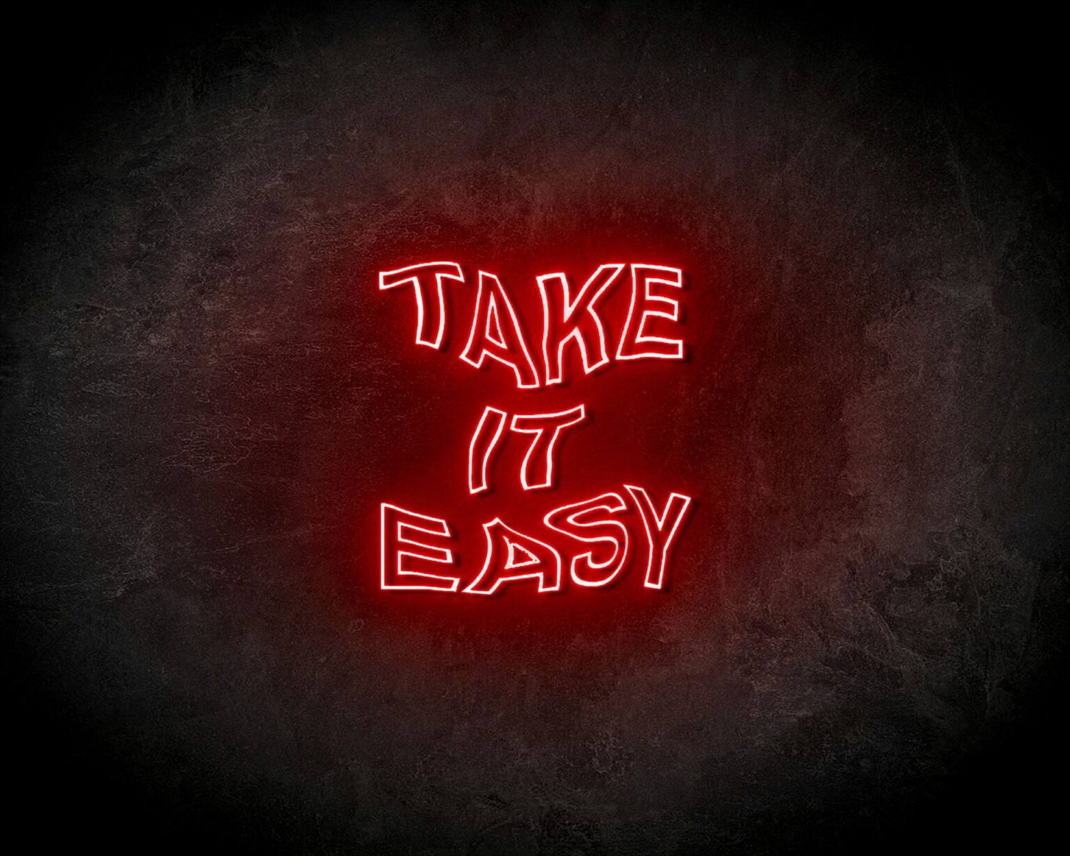 LED Neon Sign Take it easy - The Neon Company - NO